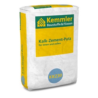 Kemmler KKZ30 Kalk-Zement-Putz 30 kg/Sack, Körnung 0-1,2 mm | www ...