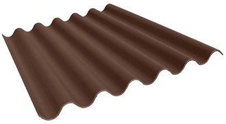 Eternit Wellplatte Profil 5 ohne Eckschnitt, 920 x 2000 mm, dunkelbraun ...